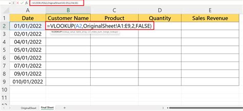 How To Copy Data From One Excel Sheet To Another Using Vlookup