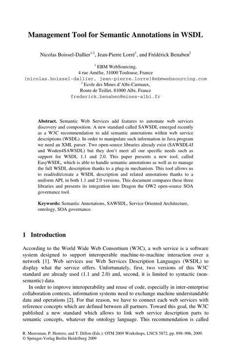 pdf management tool for semantic annotations in wsdl
