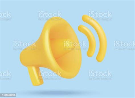 현실적인 3d 확성기 확성기 벡터 그림 3차원 형태에 대한 스톡 벡터 아트 및 기타 이미지 3차원 형태 휴대용 마이크 디지털 생성 이미지 Istock