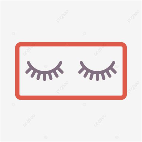 속눈썹 플랫 아이콘 벡터 닫은 눈 속눈썹 Png 일러스트 및 벡터 에 대한 무료 다운로드 Pngtree