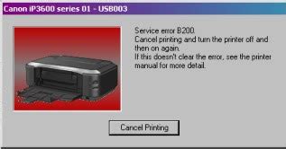 How To Fix Error B On Canon Printers How To Service My Printer