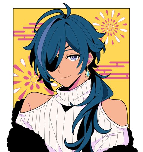 Kaeya Casual Sweater Ver Genshin Impact Hoyolab