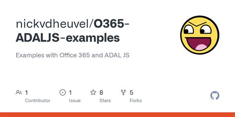 Github Nickvdheuvelo365 Adaljs Examples Examples With Office 365