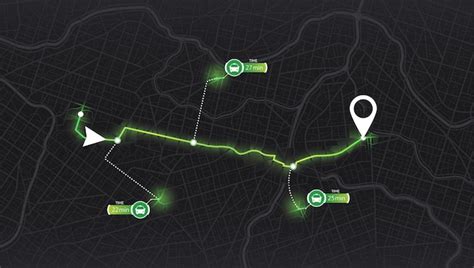 Premium Vector Pick Up Taxi Gps Map Navigation To Own House Detailed