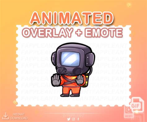 Lethal Company Animated Emote Overlay Alert Party Dance Emote Twitch Discord Kick Etsy