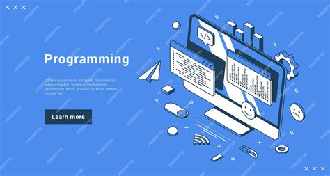 Premium Vector Programming Professional Service Website Software