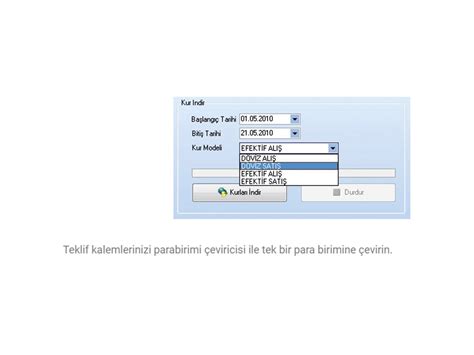 teklif programı gelişim yazılım