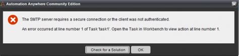 Smtp Error In Automation Anywhere Edureka Community