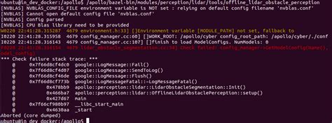 When I Run Offline Lidar Obstacle Perception Check Failedconfig Manager GetModelConfig Class