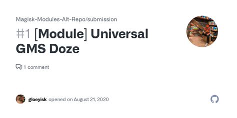 [module] universal gms doze · issue 1 · magisk modules alt repo