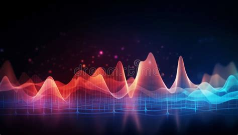 Glowing Chart Of Investment Financial Data Analysis Indicators Statistics Diagram Business