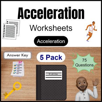 Acceleration Quiz Solving For Acceleration Worksheet 5 Pack