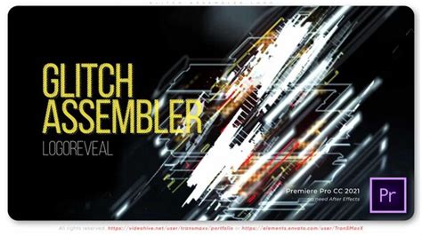 Glitch Assembler Logo Premiere Pro Templates Videohive