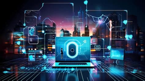 Premium Ai Image Digital Fortress Safeguarding The Frontiers Of Cybersecurity