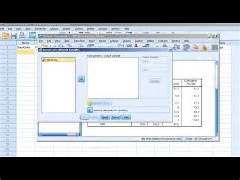 Recode Into Different Variables IBM SPSS Statistics Software SPSS YouTube