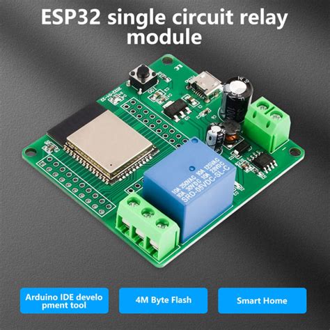 esp32 wifi single relay module 4m byte flash large capacity