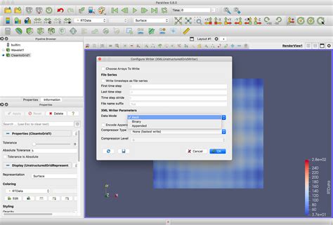 vtu file format paraview support paraview