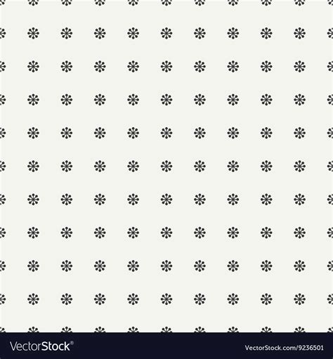 Monochrome Abstract Seamless Floral Pattern Vector Image