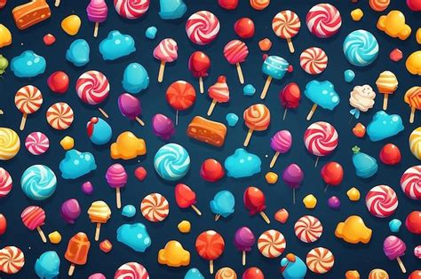 Premium Photo 2d Parallax Background Of Candy You Can Use This Background For A Game Or