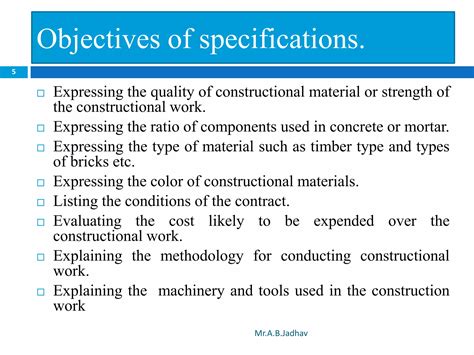 Estimating And Costing Specification Ppt Pptx Civil Engineering