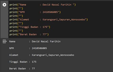 praktikum minggu ke 1 a python by davidnazal sep 2024 medium