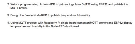 Solved 2 Write A Program Using Arduino Ide To Get Readings