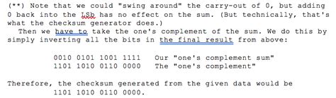 Solved Write A Program To Implement The Checksum Method The