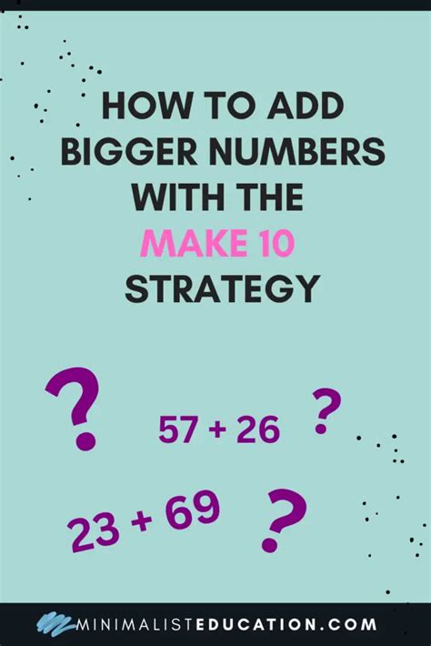 How To Add Bigger Numbers Using The Make 10 Strategy