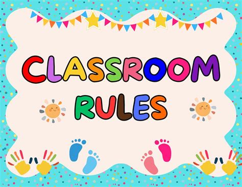 Classroom Rules Printable Daycare Rules Classroom Rules Daycare