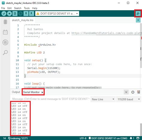 Esp32 Arduino Ide Serial Monitor