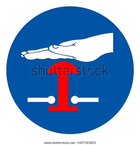 Emergency Stop Symbol Signvector Illustration Isolated Stock Vector