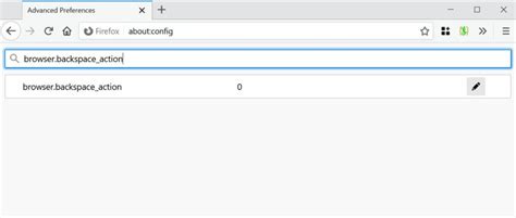 How To Re Enable Backspace Navigation Key On Firefox Browser