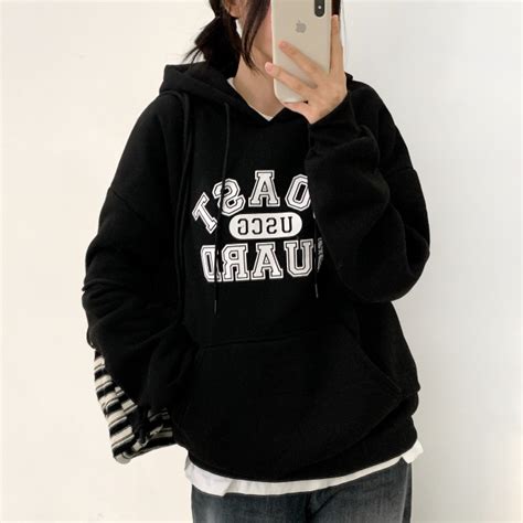 조이조이 💖50할인💖 양기모오버핏 코이트 레터링 데일리 기모 박시 겨울 도톰 포근 긴팔 후드티