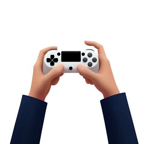Hands Holding A Video Game Controller Joystick 41329891 Png