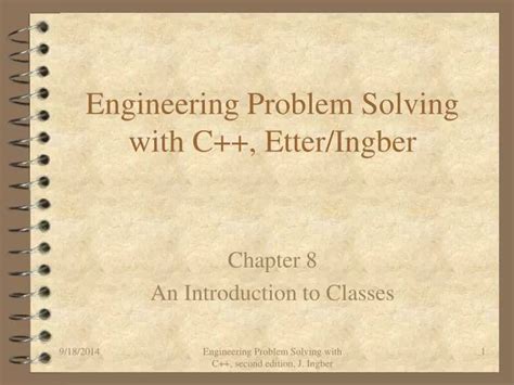 Ppt Engineering Problem Solving With C Etter Ingber Powerpoint Presentation Id 4545673