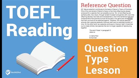 Toefl Reading Question Type Lesson Reference Youtube