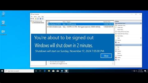 desktop support how to automatically shutdown all computers after