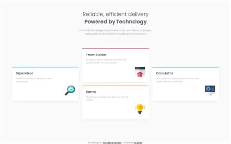 Frontend Mentor Frontend Mentor Four Card Feature Section Coding Challenge Solution