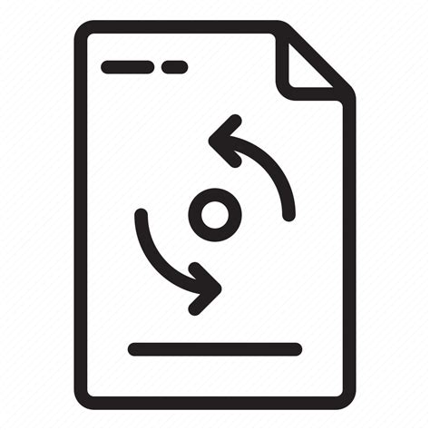document file sync synchronize icon download on iconfinder