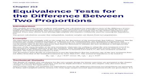 Pdf Equivalence Tests For The Difference Between Two Proportions Dokumentips