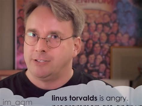 people are mad at linus torvalds again business insider