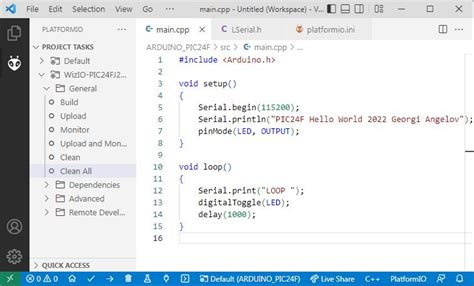 Microchip Arduino Platformio Georgi Angelov