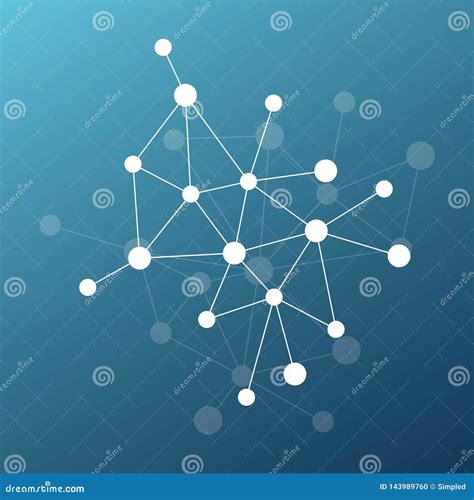 Abstract Vector Triangle Pattern Poly Network Lines And Circles