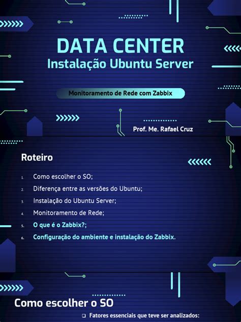 Aula 07 Instalação Ubuntu Server E Zabbix Pdf Rede De