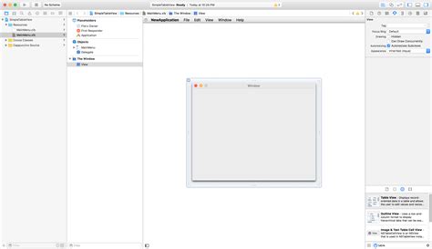 Cappuccino Tutorial Simple Table View