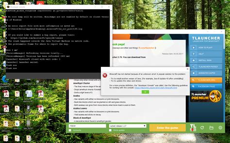 Tlauncher Wont Launch Minecraft 1 17 Issue 62 Microsoft Openjdk