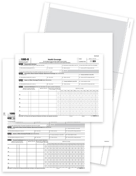 Aca 1095 Filing Forms Envelopes Software