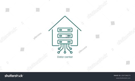 Data Center Infrastructure Vector Icon Illustration Stock Vector Royalty Free 2507296275