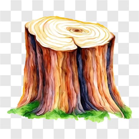 Download Detailed Cross Section Of Tree Trunk Revealing Layers Of Clip Art Library