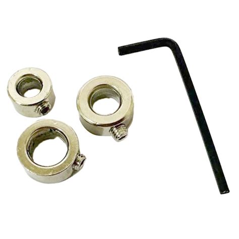 Woodworking Drill Stop Collar Set Drilling Bit Depth Stopper Ring Stainless